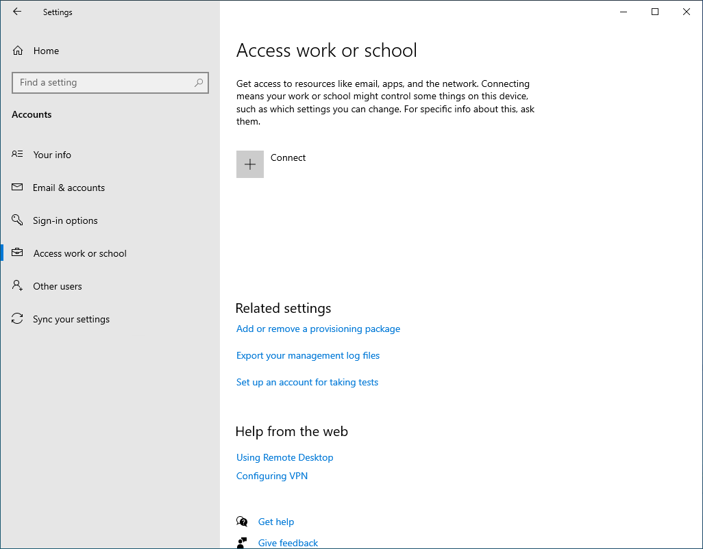 Performing an Azure Active Directory (Cloud) Enrollment by the User