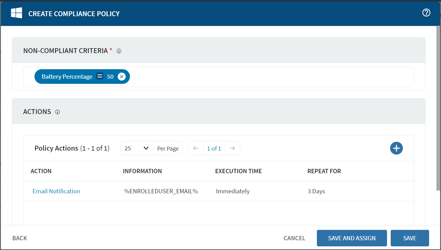 Configuring Compliance Policy for Windows Modern Devices