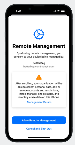 Using Account-driven User Enrollment