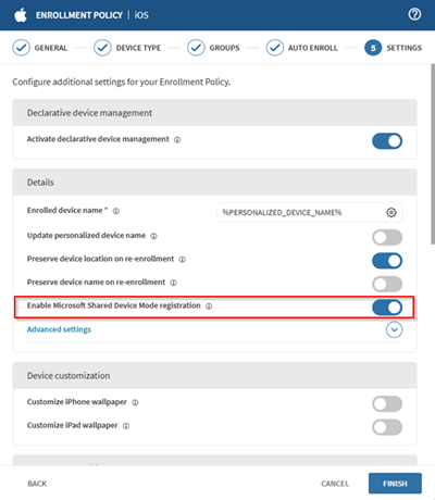 Configuring Microsoft Authenticator Single Sign-On (iOS/ iPadOS)