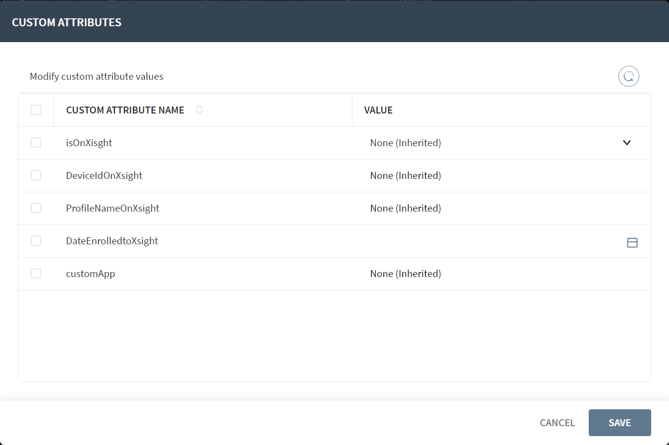 Setting Custom Attributes for Devices