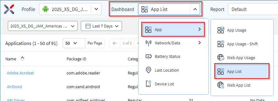 App List