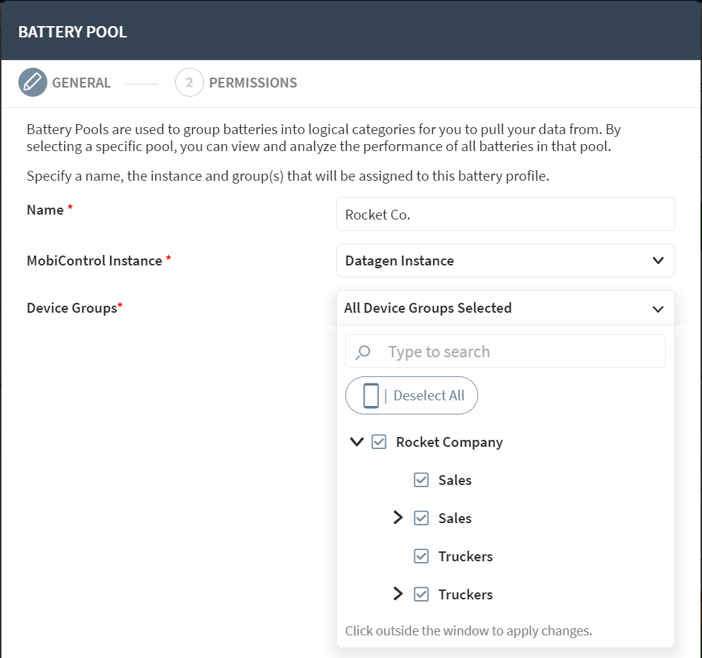 Creating a Battery Pool